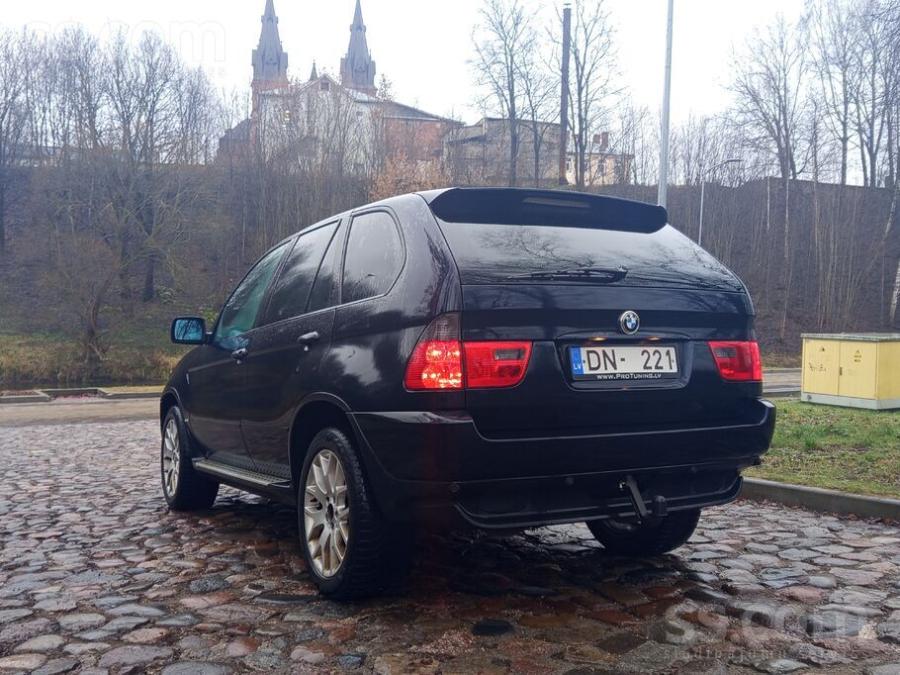 Black BMW X5 2006 in Rezekne, with an engine capacity of 3.00 L and mileage of 380 thousand km for 7500 €, photo 2 on AUTOMOTO.COM.LV