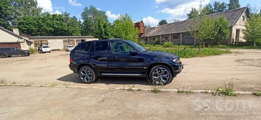 Black BMW X5 2006 in Rezekne, with an engine capacity of 3.00 L and mileage of 380 thousand km for 7500 €, photo 5 on AUTOMOTO.COM.LV