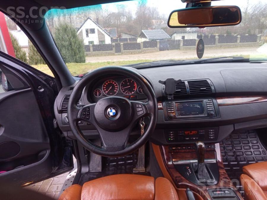 Black BMW X5 2006 in Rezekne, with an engine capacity of 3.00 L and mileage of 380 thousand km for 7500 €, photo 9 on AUTOMOTO.COM.LV