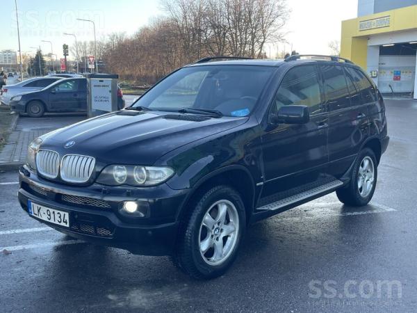 Black BMW X5 2006 in Riga, with an engine capacity of 3.00 L and mileage of 0 thousand km for 5800 €, photo 1 on AUTOMOTO.COM.LV