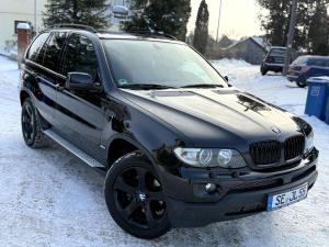 Black BMW X5 2006 in Prienai, with an engine capacity of 2.99 L and mileage of 281 thousand km for 6550 €, photo 2 on AUTOMOTO.COM.LV