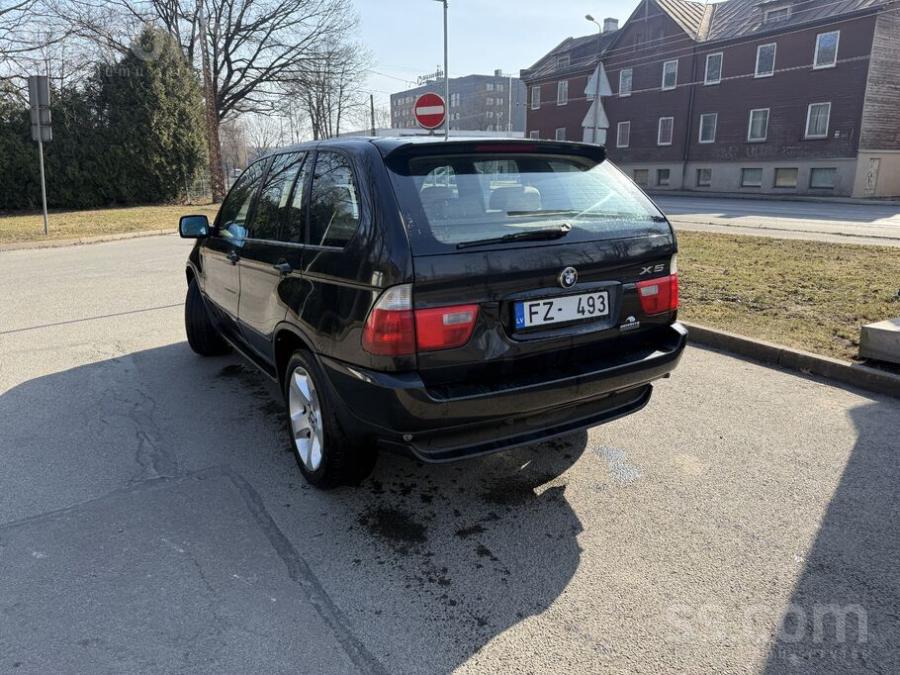 Black BMW X5 2006 in Riga, with an engine capacity of 3.00 L and mileage of 347 thousand km for 4100 €, photo 4 on AUTOMOTO.COM.LV