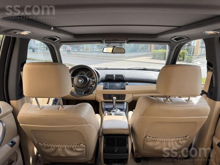Black BMW X5 2006 in Riga, with an engine capacity of 3.00 L and mileage of 347 thousand km for 4100 €, photo 10 on AUTOMOTO.COM.LV