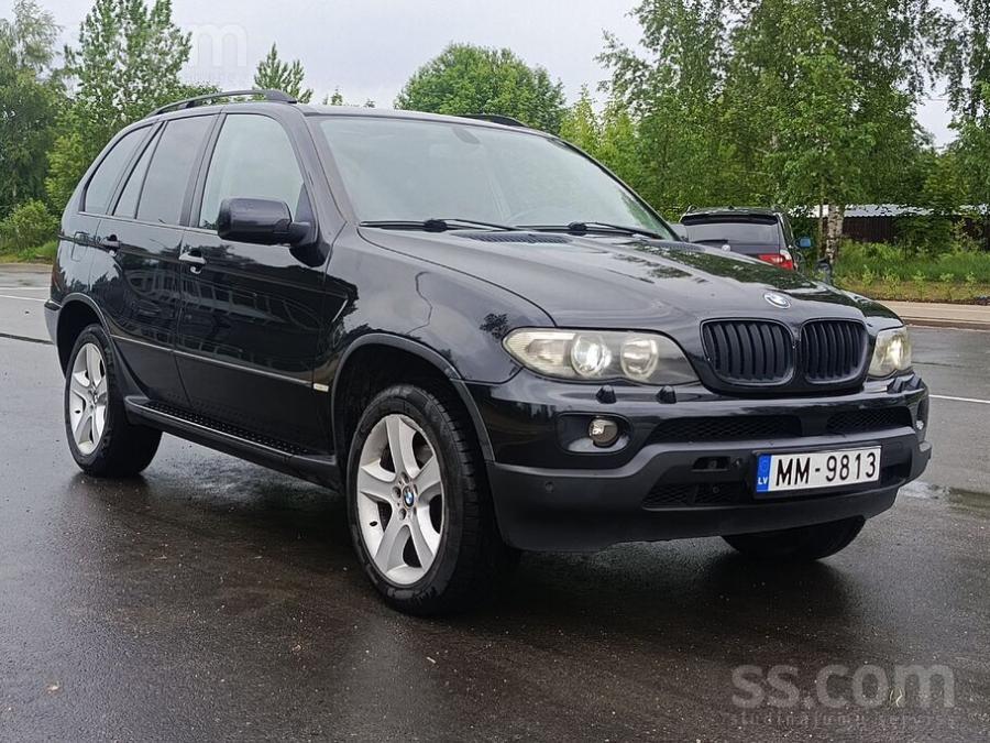 Черный БМВ Х5 2006 в Рига, объемом двигателя 3.00 л и пробегом 413 тыс. км за 4490 €, фото 1 на AUTOMOTO.COM.LV