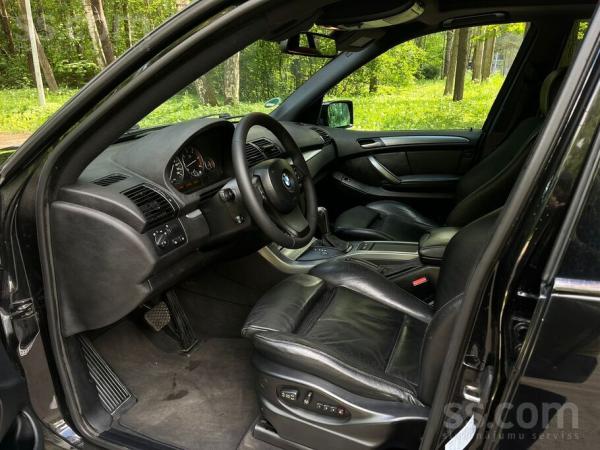 Black BMW X5 2006 in Riga, with an engine capacity of 3.00 L and mileage of 0 thousand km for 7399 €, photo 9 on AUTOMOTO.COM.LV