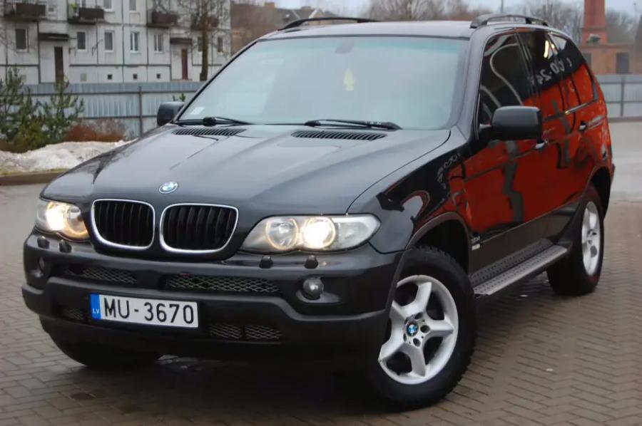Melns BMW X5 2006 Jēkabpils, ar dzinēja tilpumu 3.00 L un nobraukumu 309 tūkst. km par 6499 €, foto 1 vietnē AUTOMOTO.COM.LV