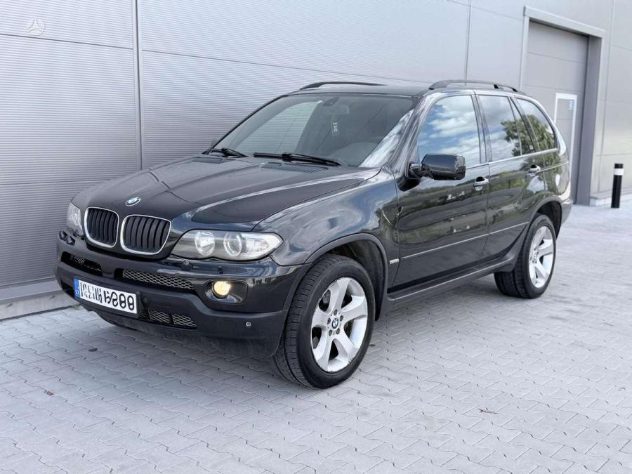 Black BMW X5 2006 in Vilnius, with an engine capacity of 2.99 L and mileage of 315 thousand km for 4300 €, photo 3 on AUTOMOTO.COM.LV