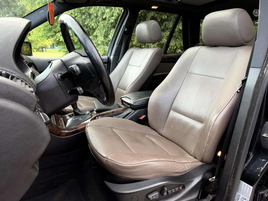 Black BMW X5 2006 in Kaunas, with an engine capacity of 2.99 L and mileage of 375 thousand km for 5700 €, photo 10 on AUTOMOTO.COM.LV