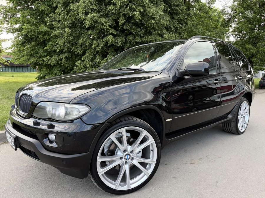 Black BMW X5 2006 in Kaunas, with an engine capacity of 2.99 L and mileage of 375 thousand km for 5700 €, photo 19 on AUTOMOTO.COM.LV