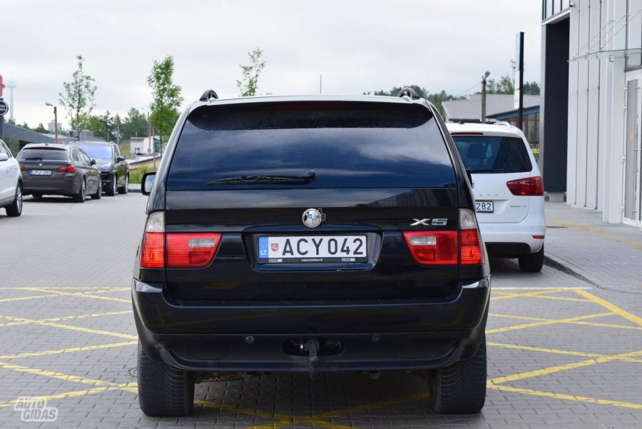 Black BMW X5 2006 in Vilnius, with an engine capacity of 3.00 L and mileage of 312 thousand km for 5650 €, photo 6 on AUTOMOTO.COM.LV