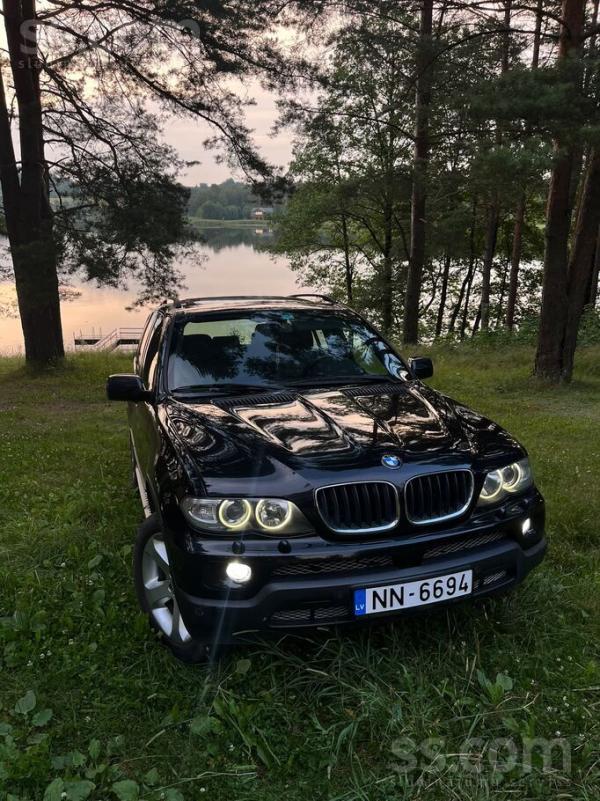 Black BMW X5 2006 in Rezekne, with an engine capacity of 3.00 L and mileage of 289 thousand km for 6555 €, photo 1 on AUTOMOTO.COM.LV