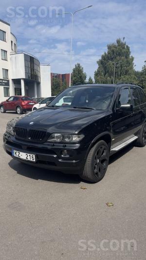 Black BMW X5 2006 in Riga, with an engine capacity of 3.00 L and mileage of 341 thousand km for 5500 €, photo  on AUTOMOTO.COM.LV
