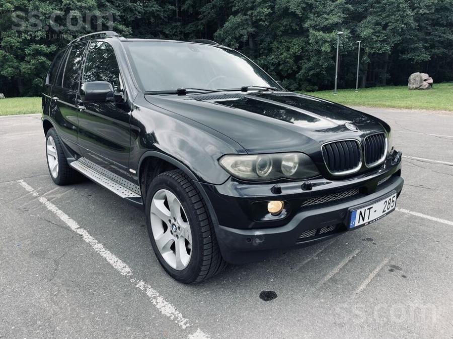 Melns BMW X5 2006 Rīga, ar dzinēja tilpumu 3.00 L un nobraukumu 413 tūkst. km par 3500 €, foto 1 vietnē AUTOMOTO.COM.LV