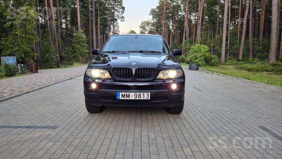 Black BMW X5 2006 in Riga, with an engine capacity of 3.00 L and mileage of 418 thousand km for 4300 €, photo 3 on AUTOMOTO.COM.LV