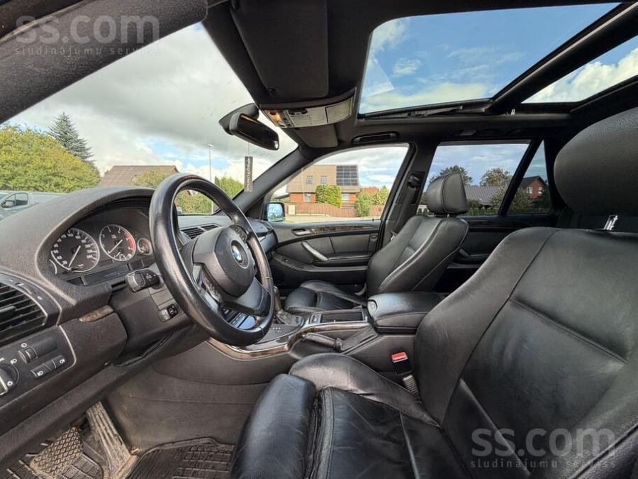 Black BMW X5 2006 in Talsi, with an engine capacity of 3.00 L and mileage of 343 thousand km for 6888 €, photo 16 on AUTOMOTO.COM.LV