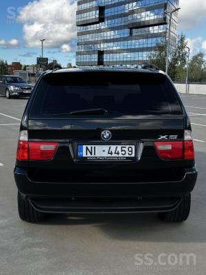 Black BMW X5 2006 in Riga, with an engine capacity of 3.00 L and mileage of 341 thousand km for 5500 €, photo 5 on AUTOMOTO.COM.LV
