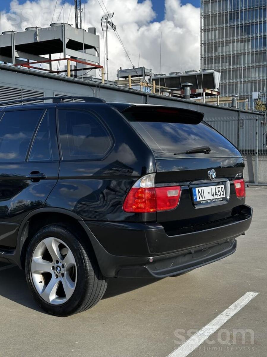 Black BMW X5 2006 in Riga, with an engine capacity of 3.00 L and mileage of 341 thousand km for 5500 €, photo 6 on AUTOMOTO.COM.LV