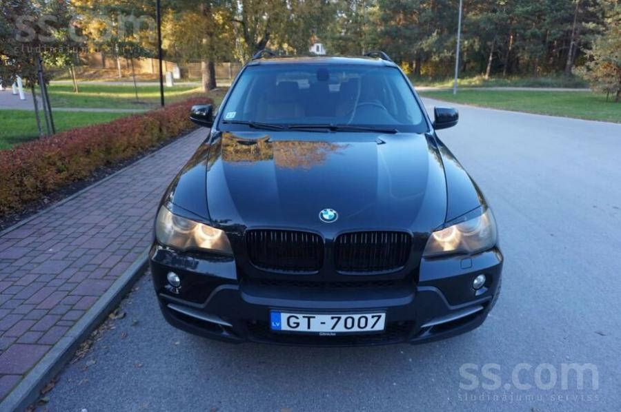 Black BMW X5 2007 in Jurmala, with an engine capacity of 3.00 L and mileage of 232 thousand km for 9595 €, photo 8 on AUTOMOTO.COM.LV