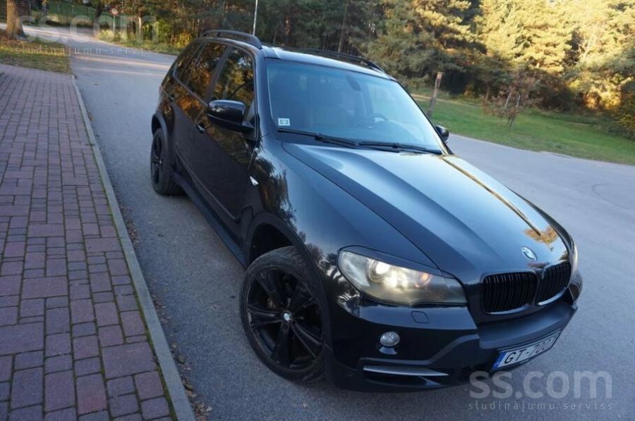 Black BMW X5 2007 in Jurmala, with an engine capacity of 3.00 L and mileage of 232 thousand km for 9595 €, photo 15 on AUTOMOTO.COM.LV