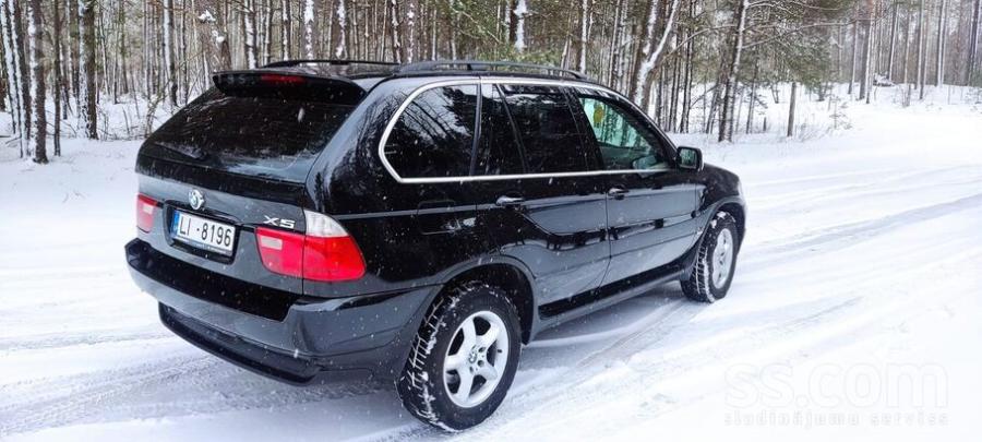 Black BMW X5 2007 in Daugavpils, with an engine capacity of 3.00 L and mileage of 277 thousand km for 6300 €, photo 5 on AUTOMOTO.COM.LV