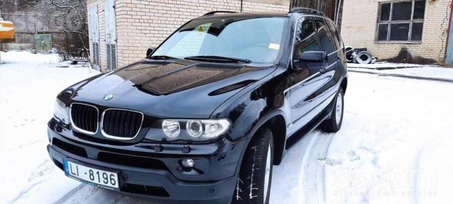 Black BMW X5 2007 in Daugavpils, with an engine capacity of 3.00 L and mileage of 277 thousand km for 6300 €, photo 7 on AUTOMOTO.COM.LV