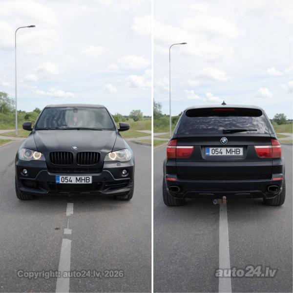 Black BMW X5 2007 in Tartu, with an engine capacity of 3.00 L and mileage of 355 thousand km for 7500 €, photo 4 on AUTOMOTO.COM.LV