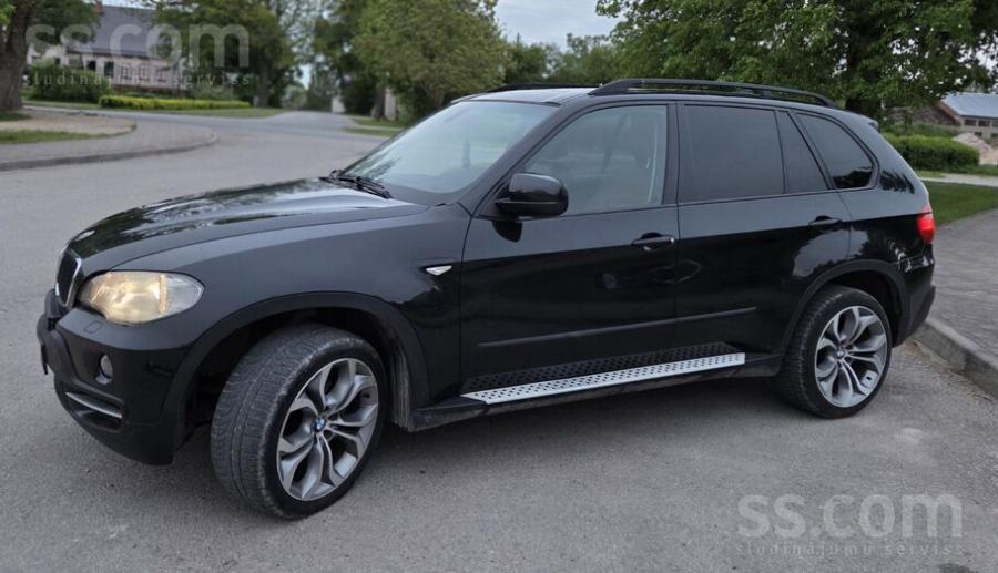 Melns BMW X5 2007 Valmiera, ar dzinēja tilpumu 2.90 L un nobraukumu 0 tūkst. km par 6900 €, foto 4 vietnē AUTOMOTO.COM.LV