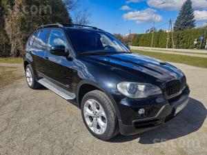 Black BMW X5 2007 in Riga, with an engine capacity of 4.80 L and mileage of 321 thousand km for 5250 €, photo  on AUTOMOTO.COM.LV