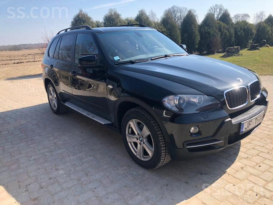 Black BMW X5 2007 in Balvi, with an engine capacity of 3.00 L and mileage of 0 thousand km for 5100 €, photo 5 on AUTOMOTO.COM.LV