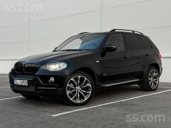 Melns BMW X5 2007 Rīga, ar dzinēja tilpumu 3.00 L un nobraukumu 320 tūkst. km par 12500 €, foto 1 vietnē AUTOMOTO.COM.LV