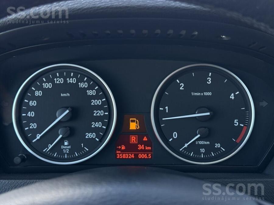 Black BMW X5 2007 in Rezekne, with an engine capacity of 3.00 L and mileage of 358 thousand km for 7990 €, photo 25 on AUTOMOTO.COM.LV