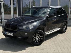 Black BMW X5 2007 in Vilnius, with an engine capacity of 2.99 L and mileage of 209 thousand km for 7700 €, photo 4 on AUTOMOTO.COM.LV