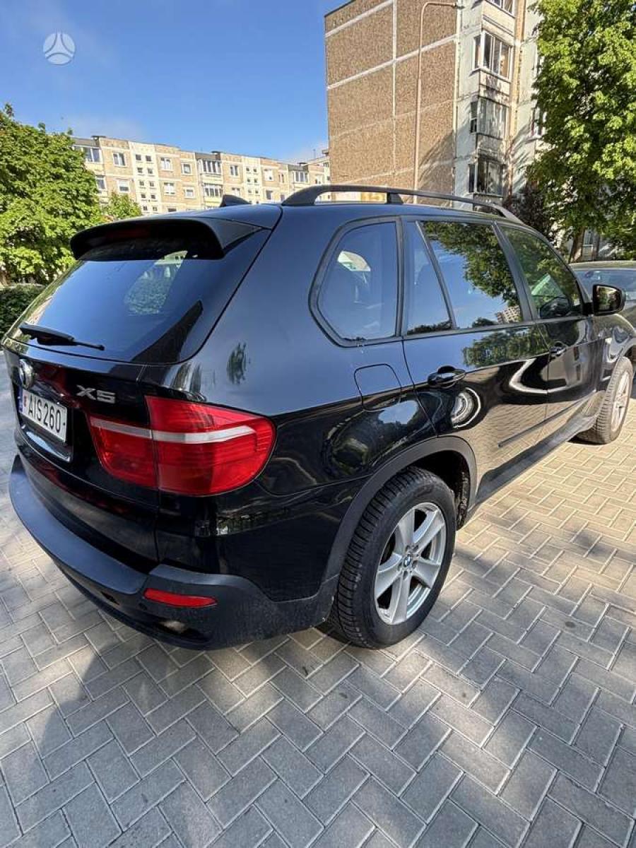 Melns BMW X5 2007 Kauņa, ar dzinēja tilpumu 3.00 L un nobraukumu 265 tūkst. km par 5500 €, foto 5 vietnē AUTOMOTO.COM.LV