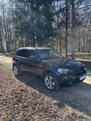 Melns BMW X5 2007 Rēzekne, ar dzinēja tilpumu 3.00 L un nobraukumu 347 tūkst. km par 7100 €, foto  vietnē AUTOMOTO.COM.LV
