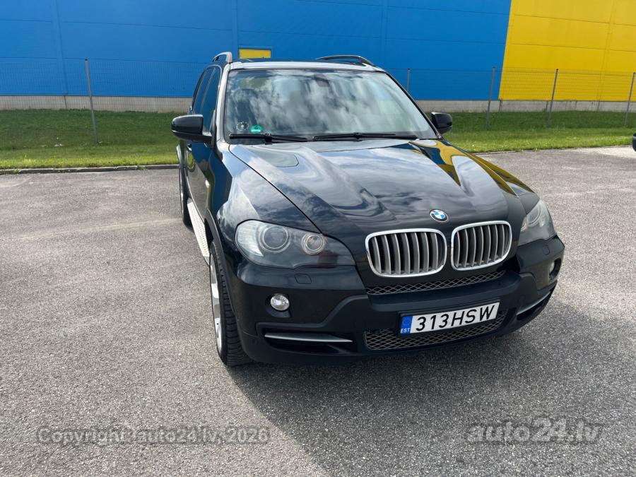Melns BMW X5 2007 Tartu, ar dzinēja tilpumu 4.80 L un nobraukumu 313 tūkst. km par 8999 €, foto 1 vietnē AUTOMOTO.COM.LV