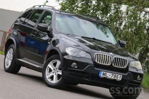 Black BMW X5 2007 in Riga, with an engine capacity of 3.00 L and mileage of 238 thousand km for 5690 €, photo  on AUTOMOTO.COM.LV