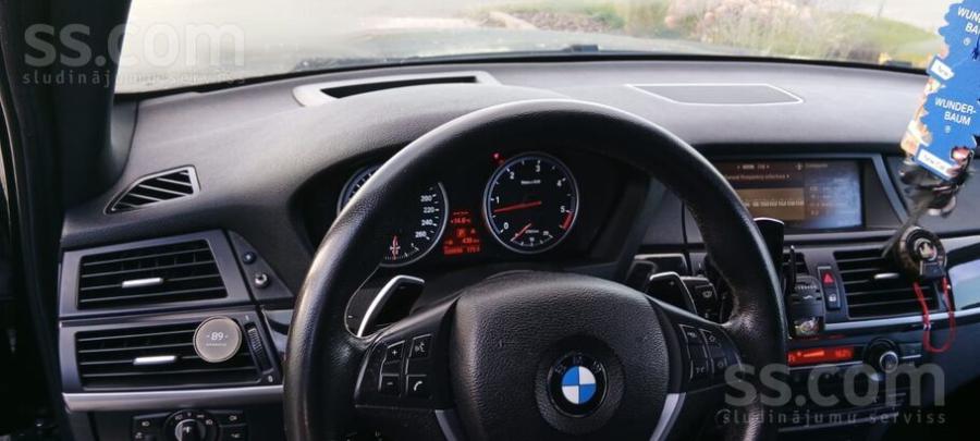 Black BMW X5 2007 in Saldus, with an engine capacity of 3.00 L and mileage of 340 thousand km for 7000 €, photo 6 on AUTOMOTO.COM.LV