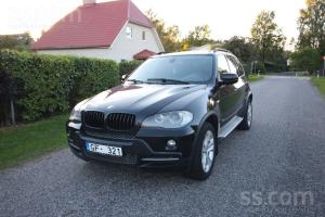 Black BMW X5 2007 in Riga, with an engine capacity of 3.00 L and mileage of 361 thousand km for 7500 €, photo  on AUTOMOTO.COM.LV