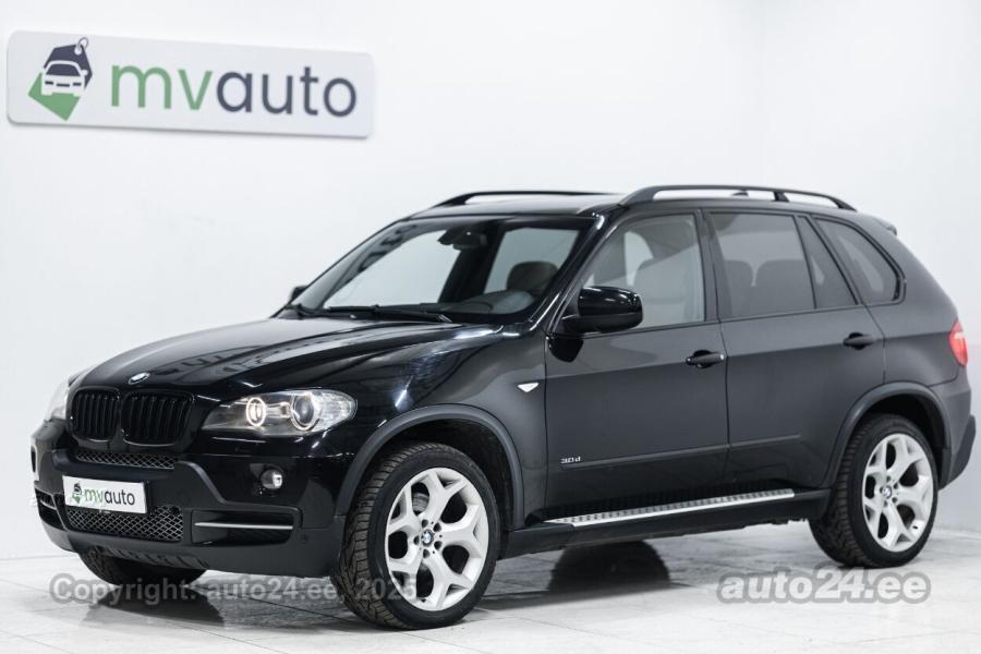 Black BMW X5 2008 in Tallinn, with an engine capacity of 3.00 L and mileage of 372 thousand km for 7700 €, photo 1 on AUTOMOTO.COM.LV