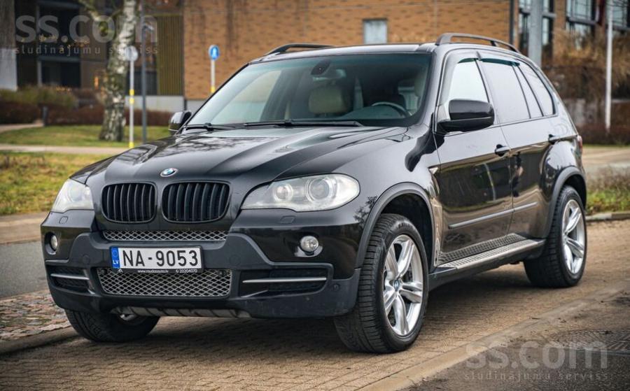 Melns BMW X5 2008 Rīga, ar dzinēja tilpumu 3.00 L un nobraukumu 0 tūkst. km par 7590 €, foto 1 vietnē AUTOMOTO.COM.LV