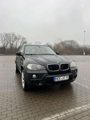 Black BMW X5 2008 in Marijampole, with an engine capacity of 2.99 L and mileage of 314 thousand km for 7850 €, photo  on AUTOMOTO.COM.LV