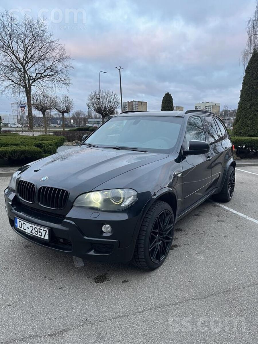 Melns BMW X5 2008 Rīga, ar dzinēja tilpumu 3.00 L un nobraukumu 424 tūkst. km par 10700 €, foto 2 vietnē AUTOMOTO.COM.LV