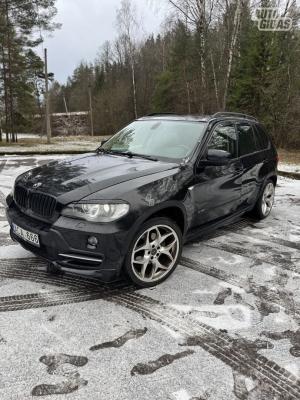 Melns BMW X5 2008 Viļņa, ar dzinēja tilpumu 3.00 L un nobraukumu 205 tūkst. km par 6500 €, foto  vietnē AUTOMOTO.COM.LV