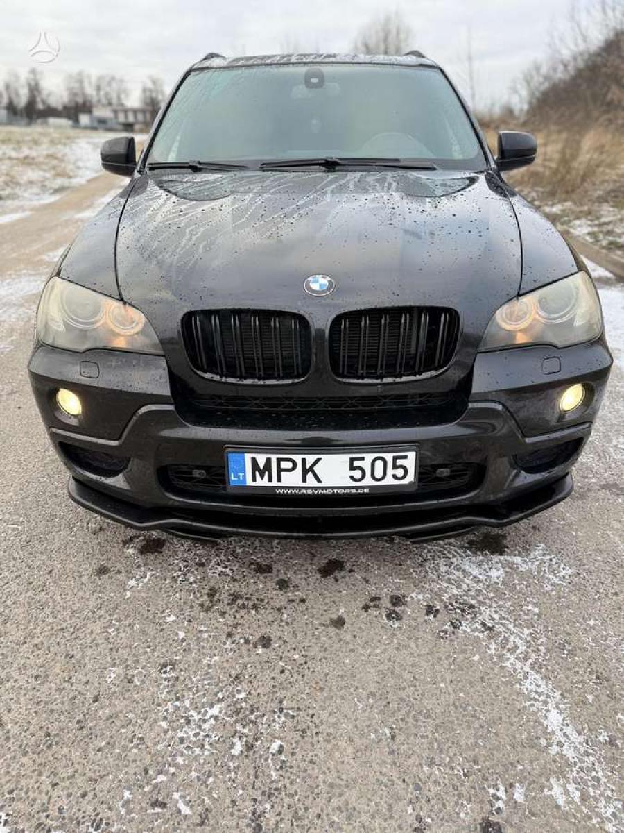 Melns BMW X5 2008 Viļņa, ar dzinēja tilpumu 2.99 L un nobraukumu 436 tūkst. km par 7750 €, foto 2 vietnē AUTOMOTO.COM.LV