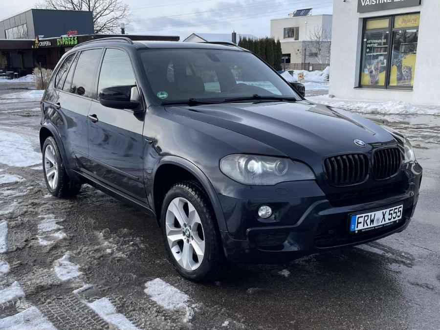 Melns BMW X5 2008 Kauņa, ar dzinēja tilpumu 2.99 L un nobraukumu 318 tūkst. km par 7950 €, foto 4 vietnē AUTOMOTO.COM.LV