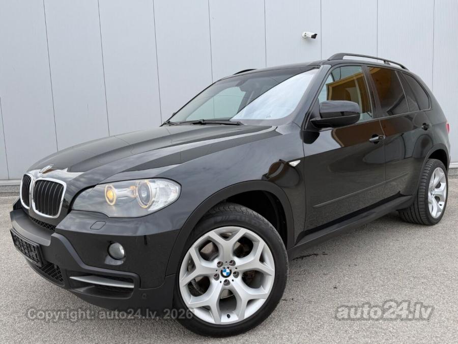 Black BMW X5 2008 in Tartu, with an engine capacity of 3.00 L and mileage of 262 thousand km for 9499 €, photo 2 on AUTOMOTO.COM.LV
