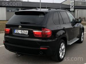 Black BMW X5 2008 in Cesis, with an engine capacity of 3.00 L and mileage of 0 thousand km for 9500 €, photo 3 on AUTOMOTO.COM.LV