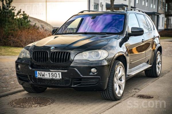 Melns BMW X5 2008 Rīga, ar dzinēja tilpumu 3.00 L un nobraukumu 0 tūkst. km par 6990 €, foto 1 vietnē AUTOMOTO.COM.LV