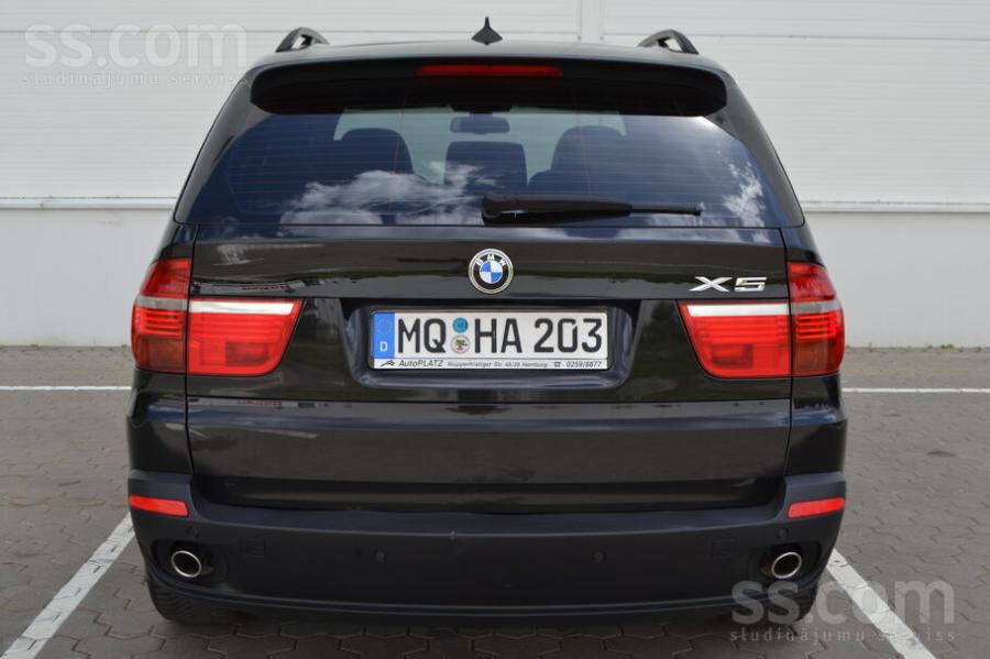Melns BMW X5 2008 Rīga, ar dzinēja tilpumu 3.00 L un nobraukumu 330 tūkst. km par 8950 €, foto 6 vietnē AUTOMOTO.COM.LV