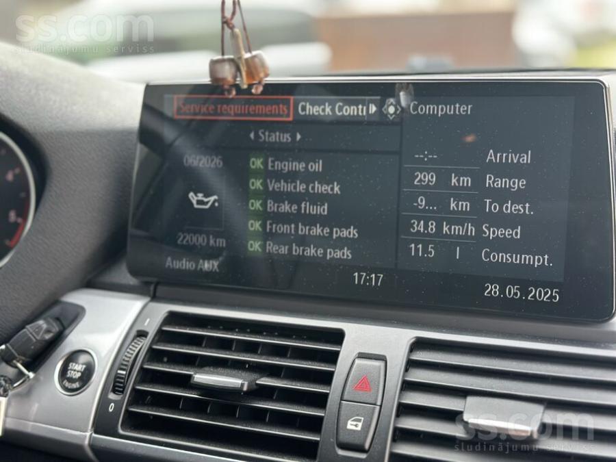 Melns BMW X5 2008 Rīga, ar dzinēja tilpumu 3.00 L un nobraukumu 321 tūkst. km par 11000 €, foto 27 vietnē AUTOMOTO.COM.LV